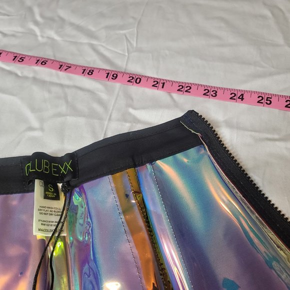 Dolls Kill | Skirts | Club Exx Dolls Kill Rainbow Reflective Skirt Size ...